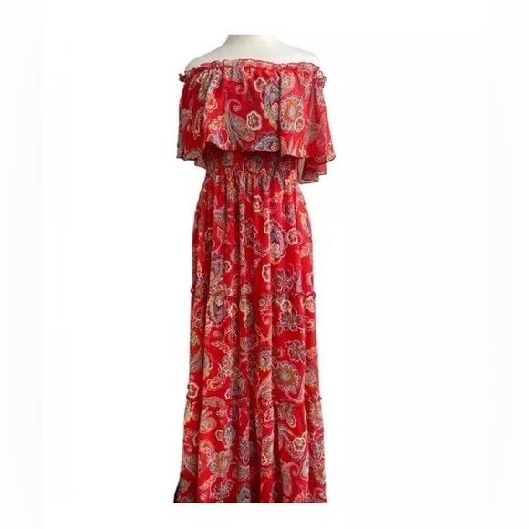 Rabbit Rabbit Rabbit | Dresses | Rabbit Rabbit Rabbit Floral Maxi Red ...